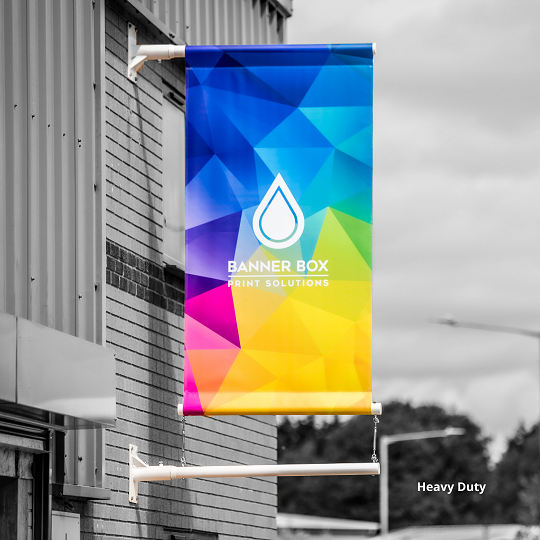 Heavy Duty Wall Mounted Banner System - Banner Box