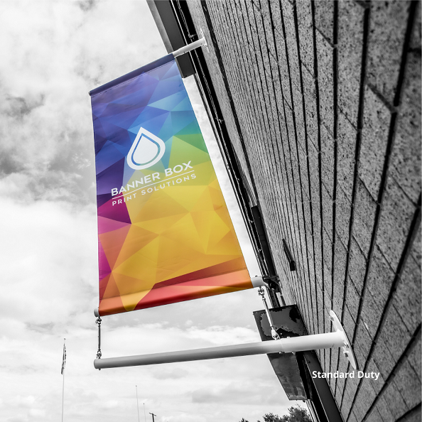 Standard Duty Wall Mounted Banner System - Banner Box